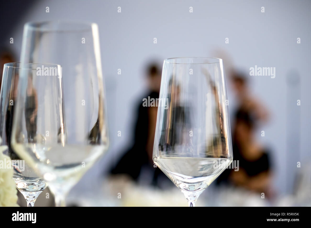 Party Setting with Bokeh Background Stock Photo - Alamy