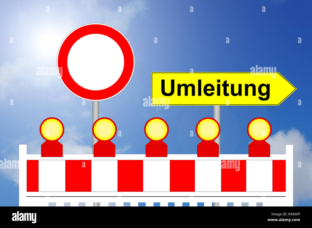 Traffic redirection hi-res stock photography and images - Alamy