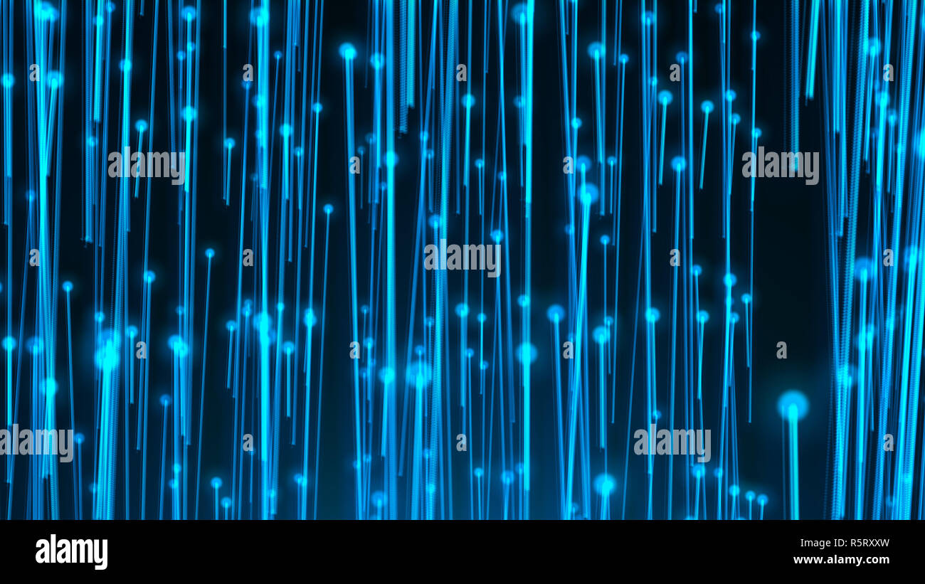 Abstract background with optical fibers Stock Photo - Alamy