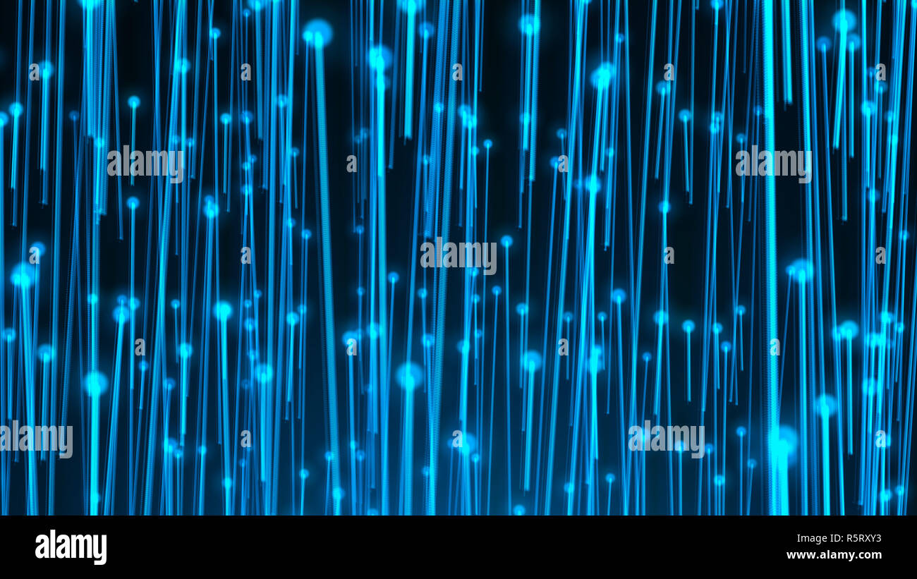 Abstract background with optical fibers Stock Photo - Alamy