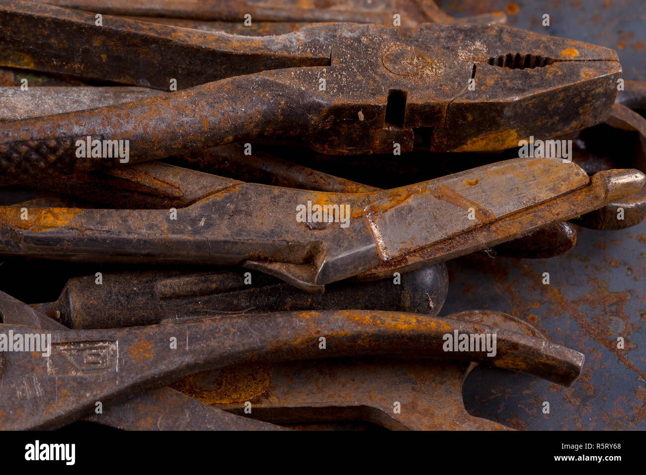 Old rusty tools Stock Photo - Alamy