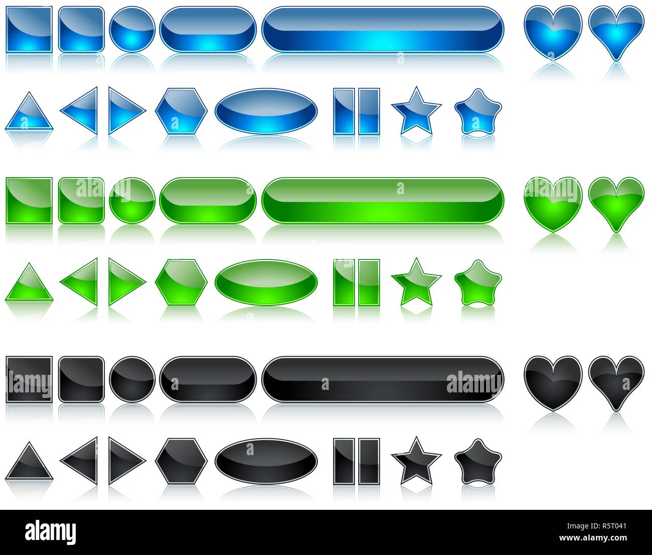 Heart glass button vector illustration hi-res stock photography and ...