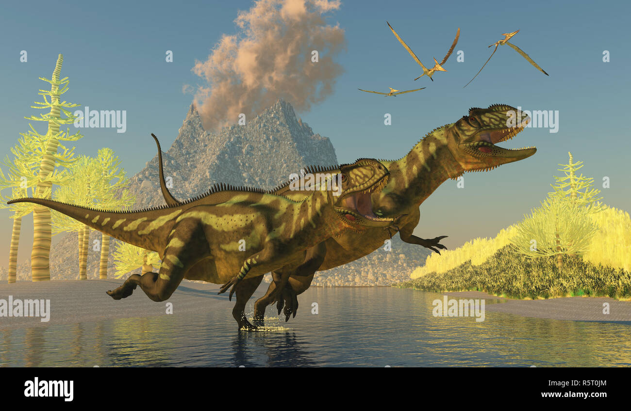 Cretaceous world dinosaurs hi-res stock photography and images - Alamy