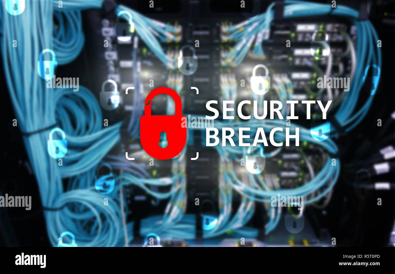 Security breach detection, Cyber protection. Information privacy Stock ...