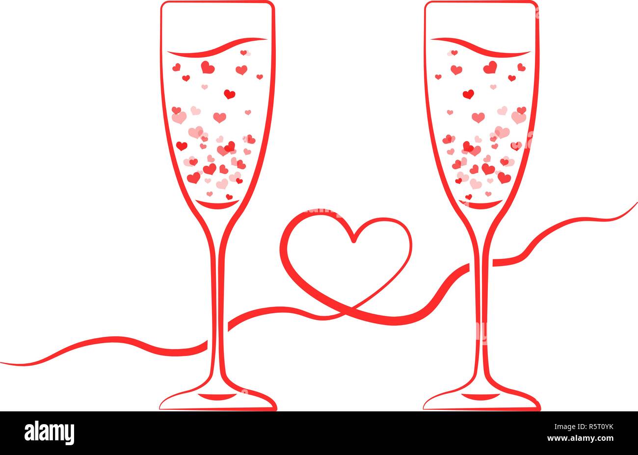 Marriage champagne Stock Vector Images - Alamy