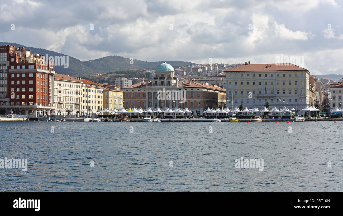 View of molo audace hi-res stock photography and images - Alamy