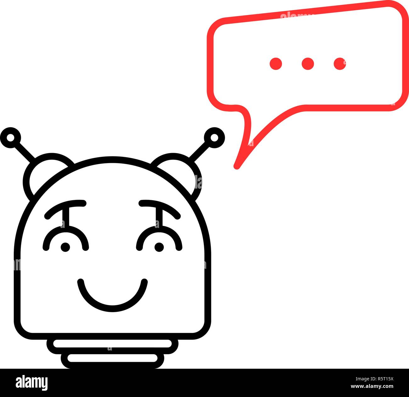 simple thin line chatbot logo Stock Vector Image & Art - Alamy simple thin line chatbot logo Stock Vector Image & Art - Alamy