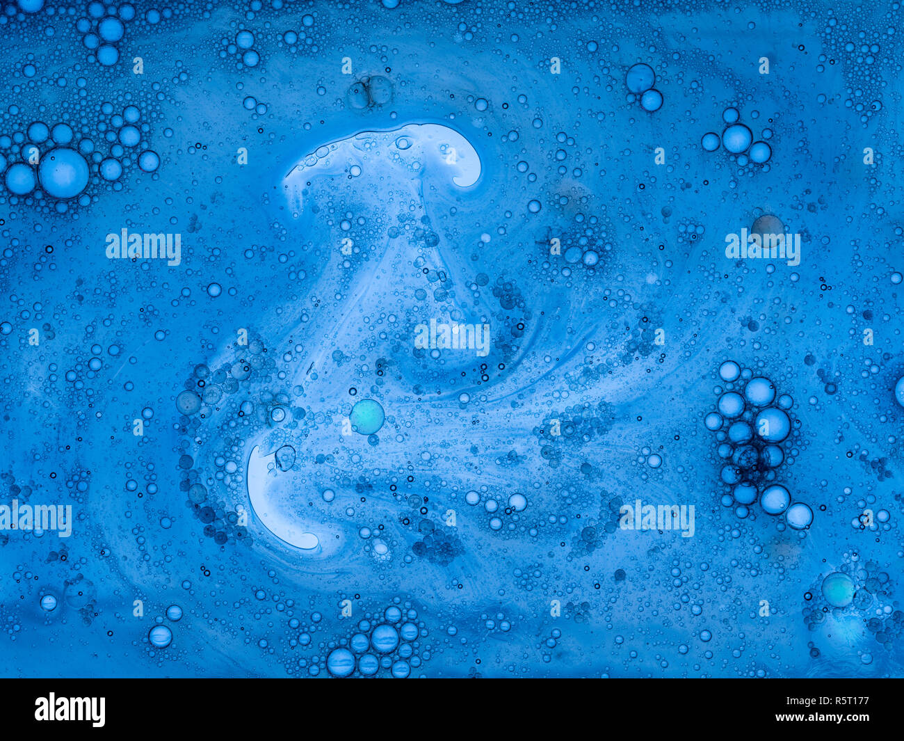 Many blue bubbles Stock Photo - Alamy
