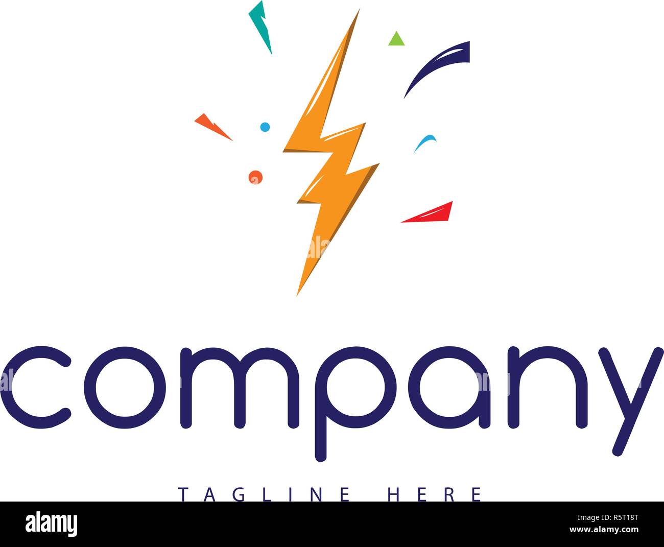 Lightning logo hi-res stock photography and images - Alamy