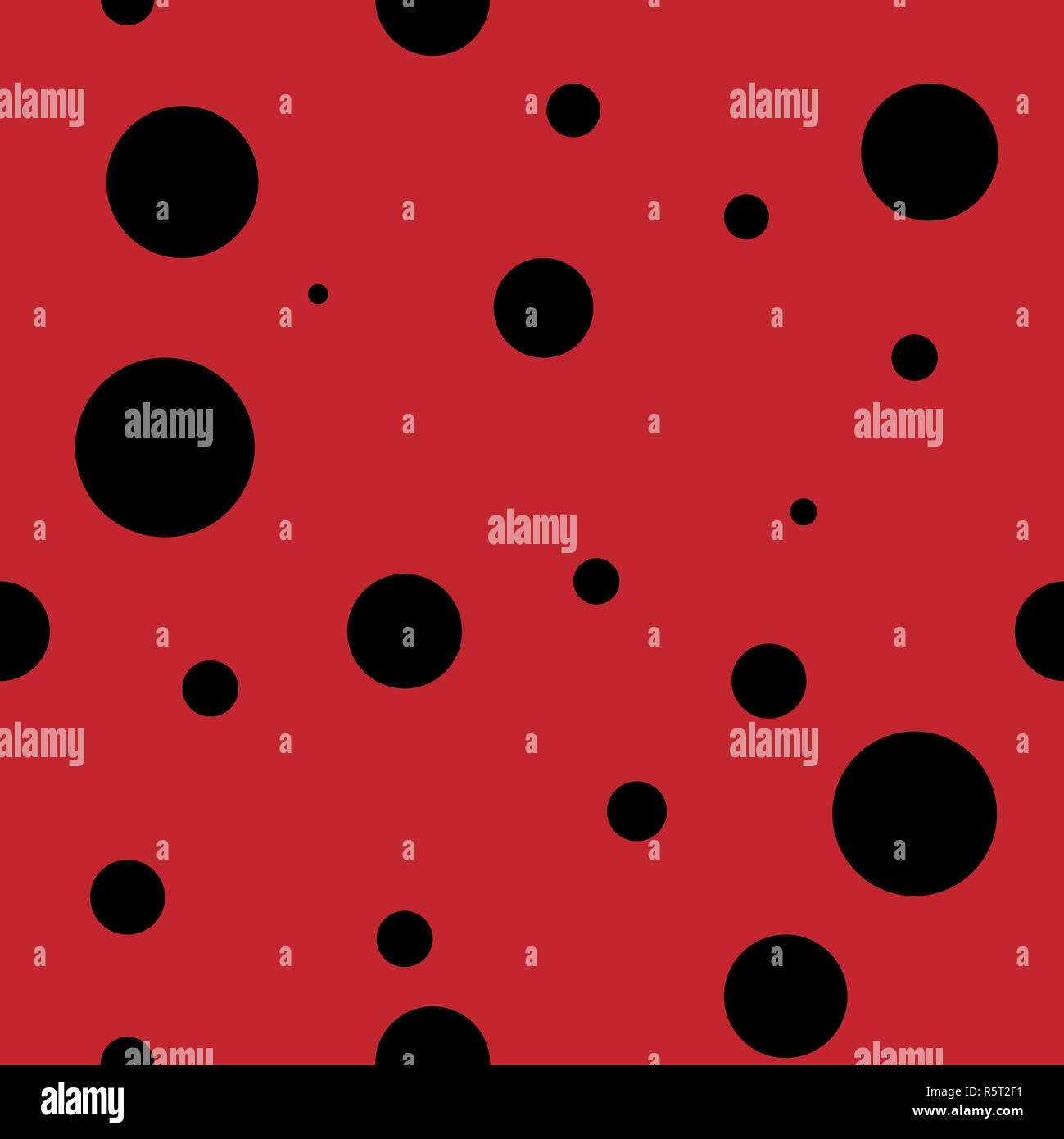 Abstract seamless background design texture with circle round lady-bird ...