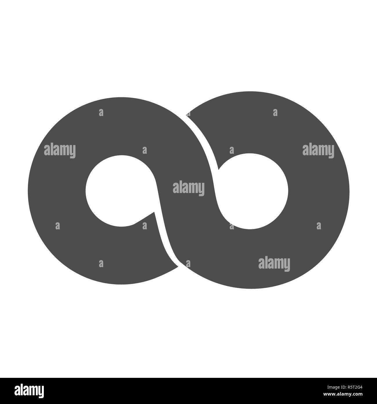 Infinity symbol loop. Figure 8 icon, eternity logo sign in original ...