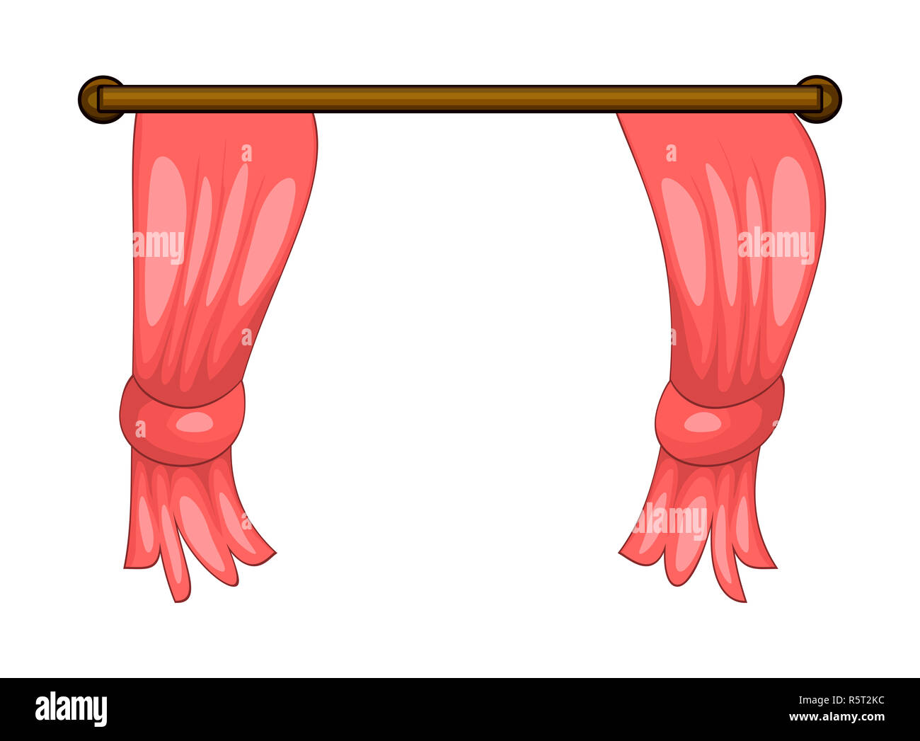 cartoon curtains vector symbol icon design Stock Photo - Alamy