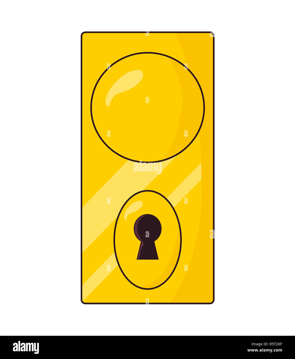 dooe knob, handle vector symbol icon design Stock Photo - Alamy