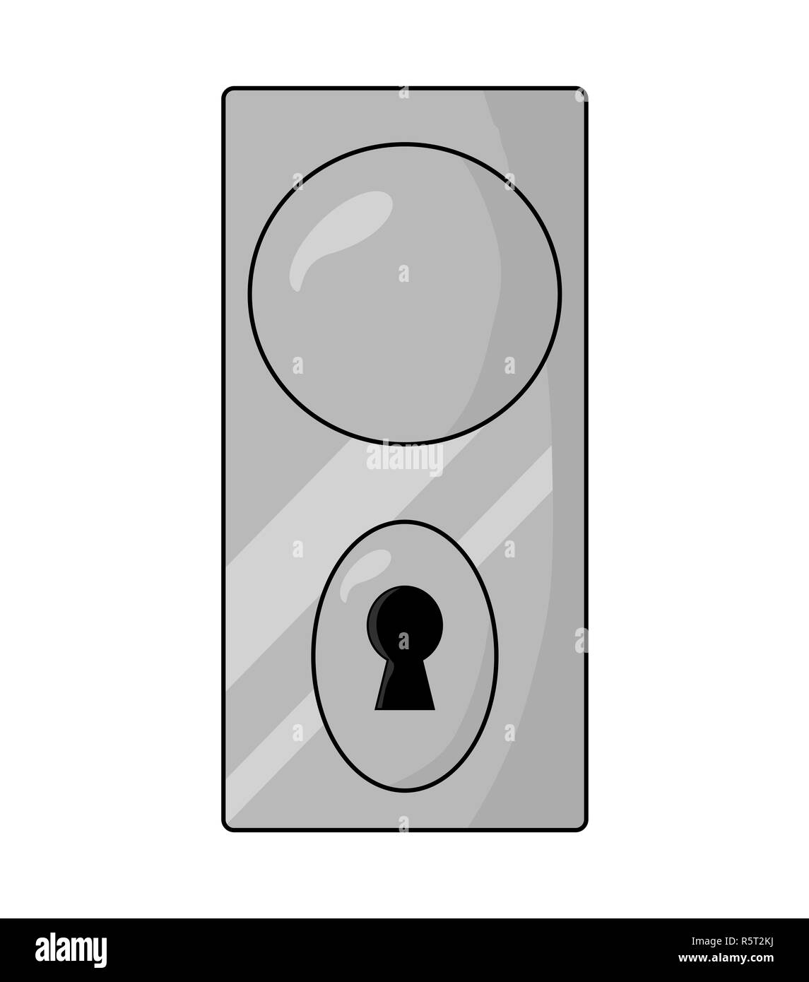 dooe knob, handle vector symbol icon design Stock Photo - Alamy