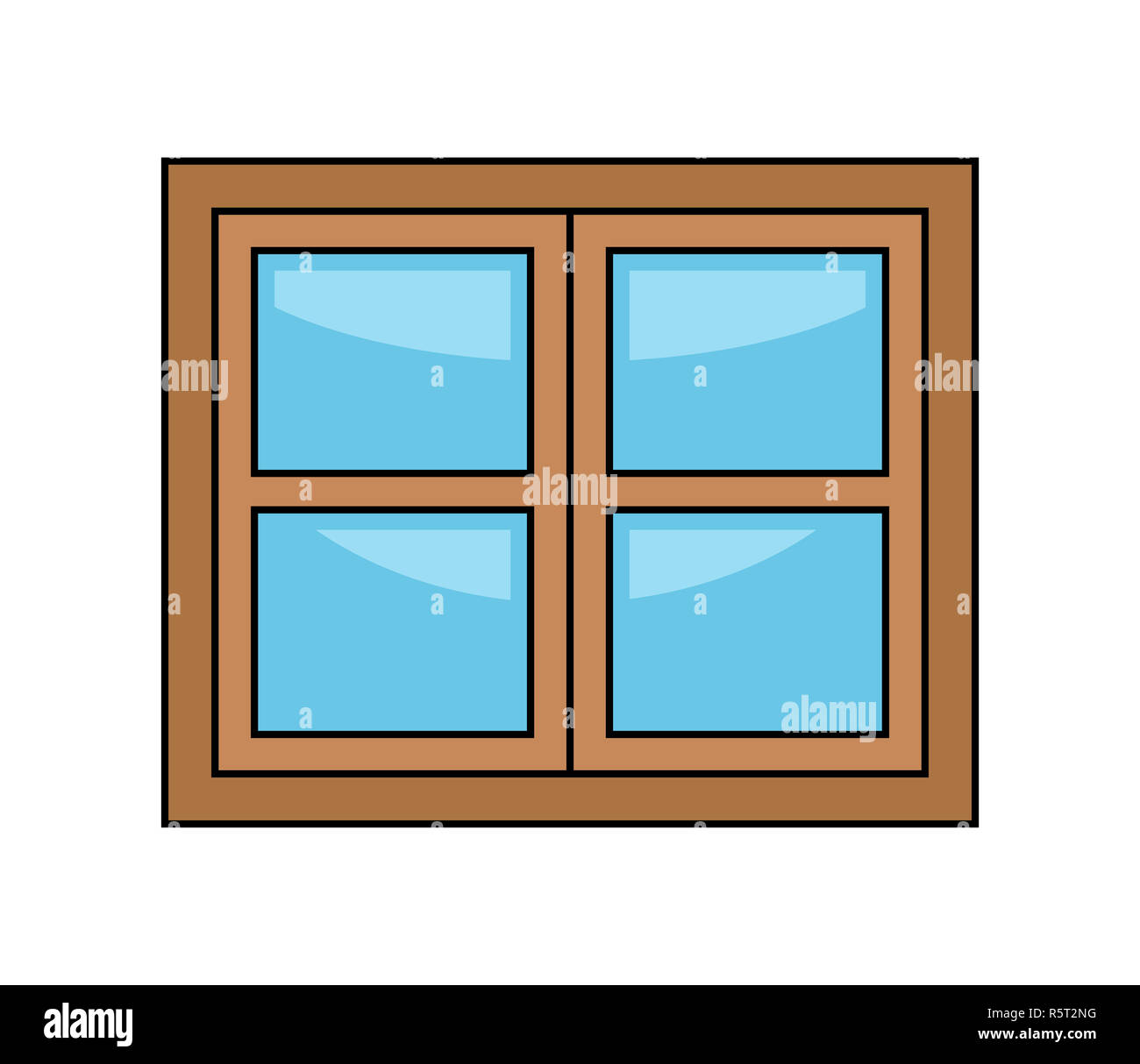 Window cartoon vector symbol icon design Stock Photo - Alamy
