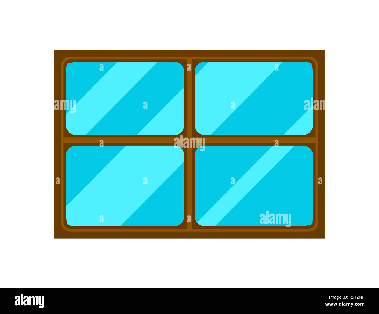 Window cartoon vector symbol icon design Stock Photo - Alamy