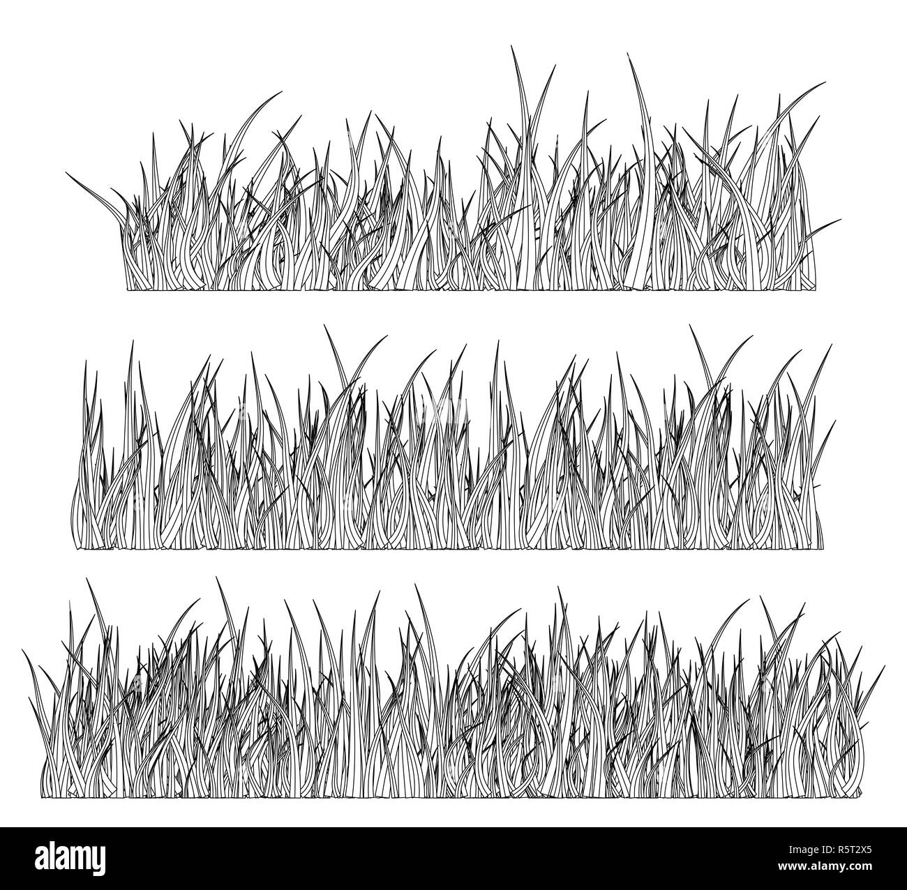 Grass silhouette vector symbol icon design Stock Photo - Alamy