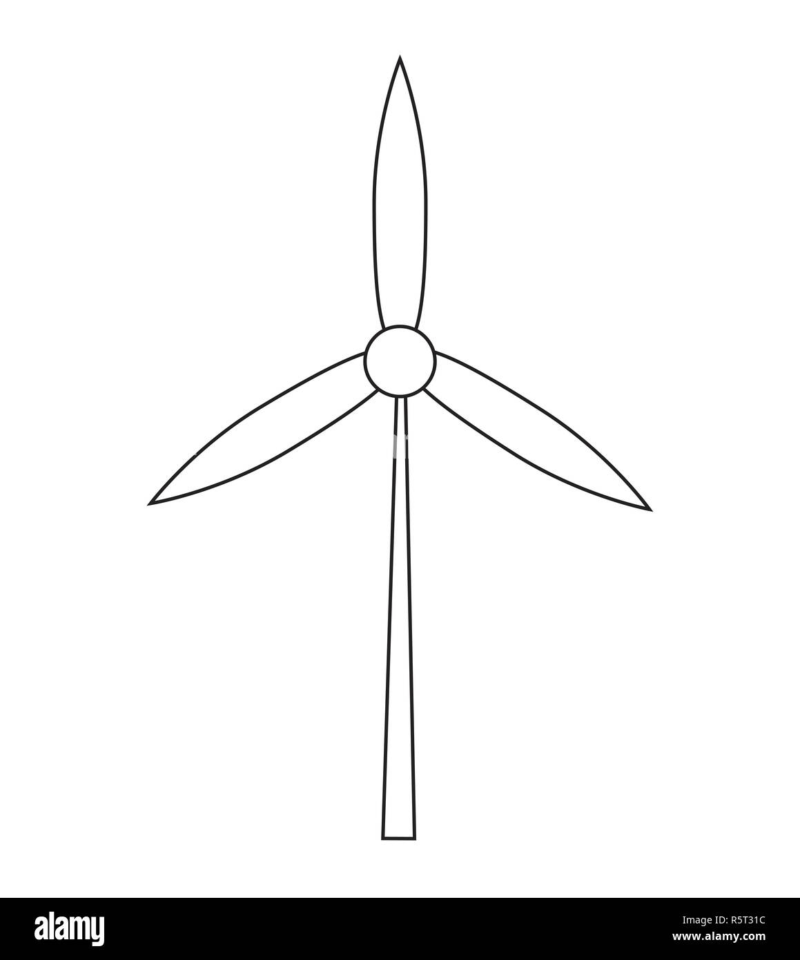 Windmill Clipart Black And White