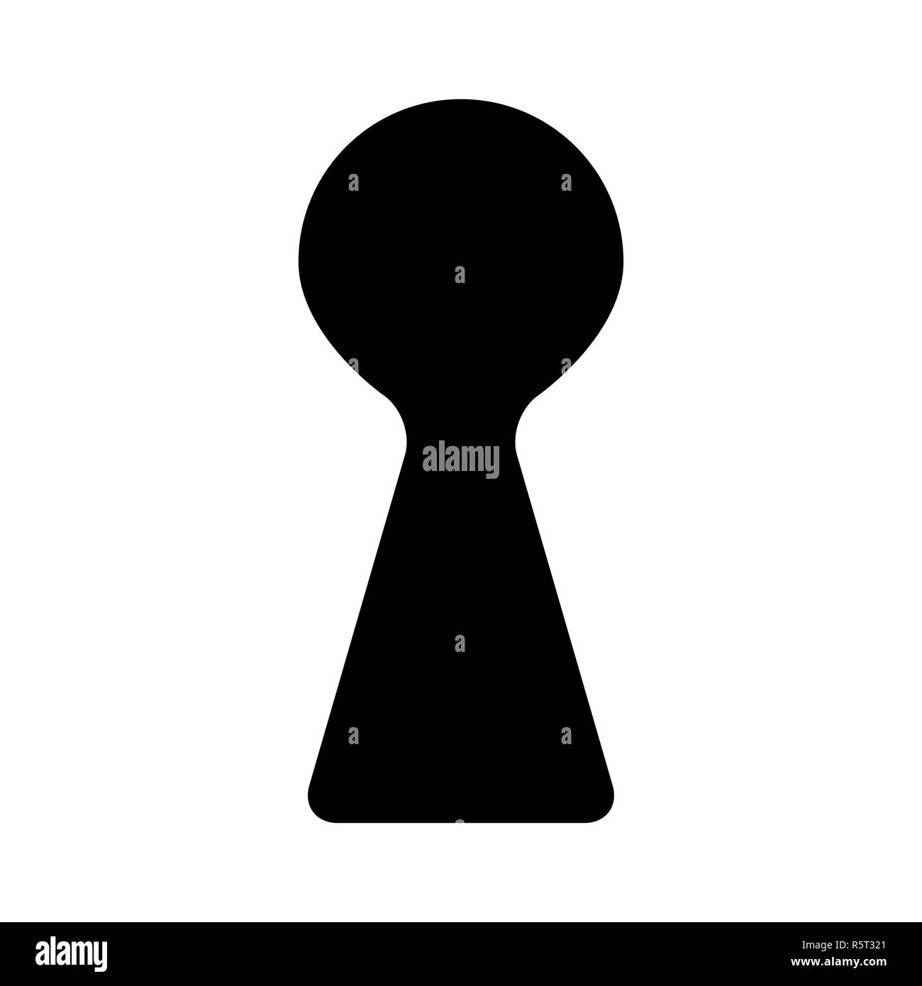 keyhole silhouette outline vector symbol icon design Stock Photo - Alamy