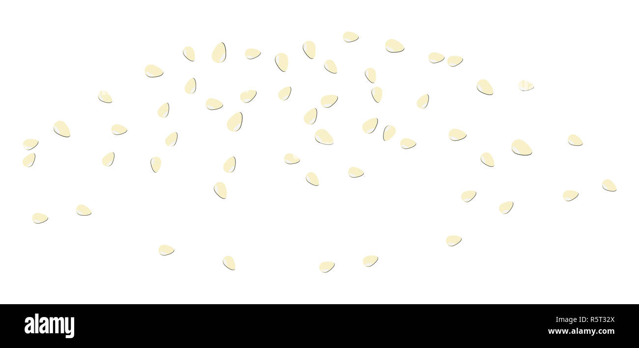 Sesame seed for hamburger roll vector symbol icon design Stock Photo ...