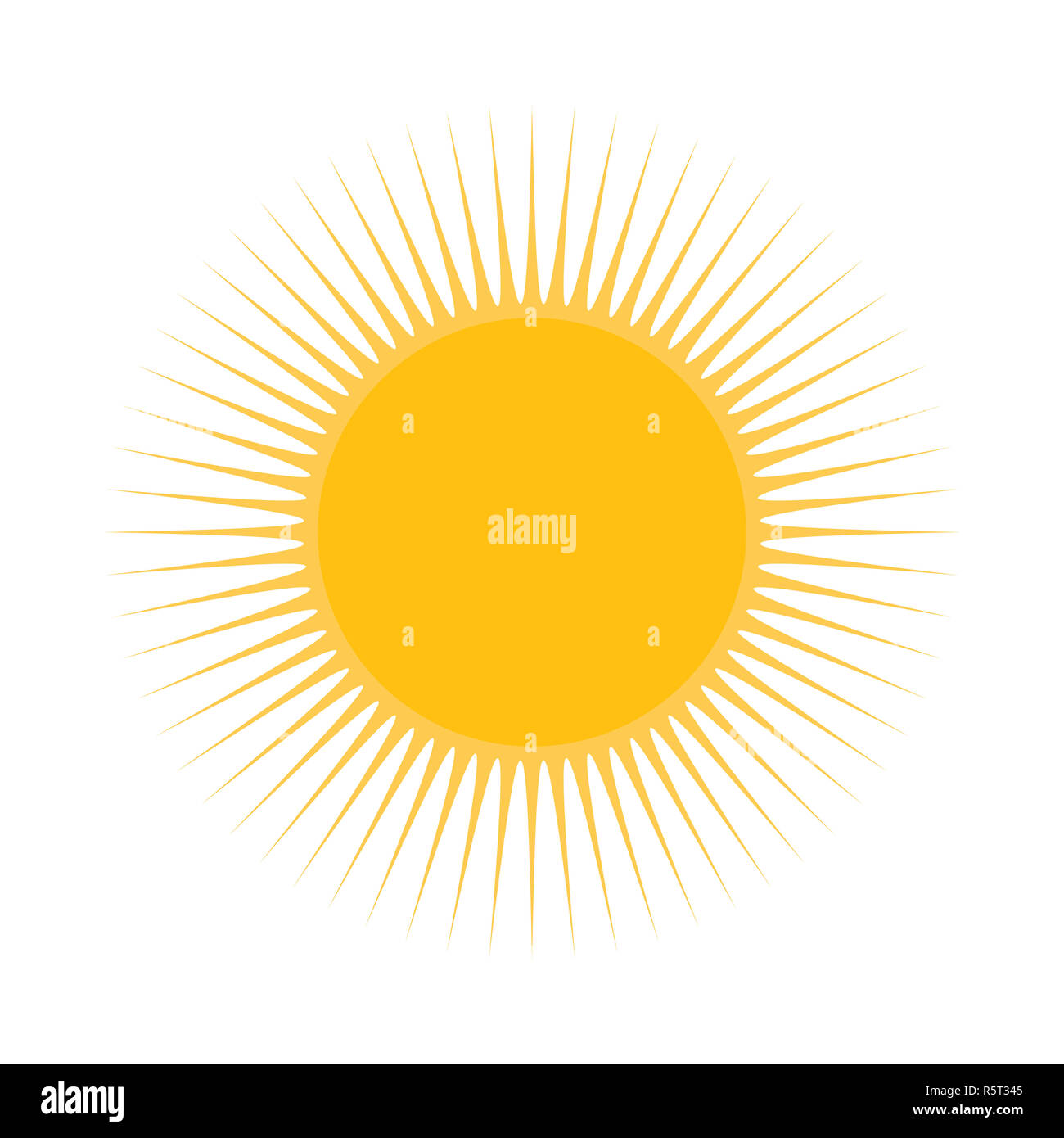 sun vector symbol icon design. illustration isolated on white ...