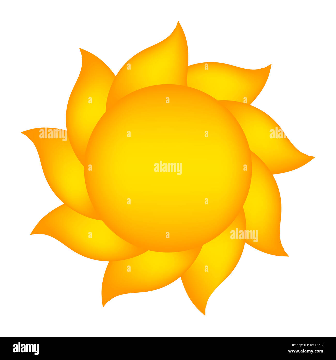 cartoon sun vector symbol icon design Stock Photo - Alamy