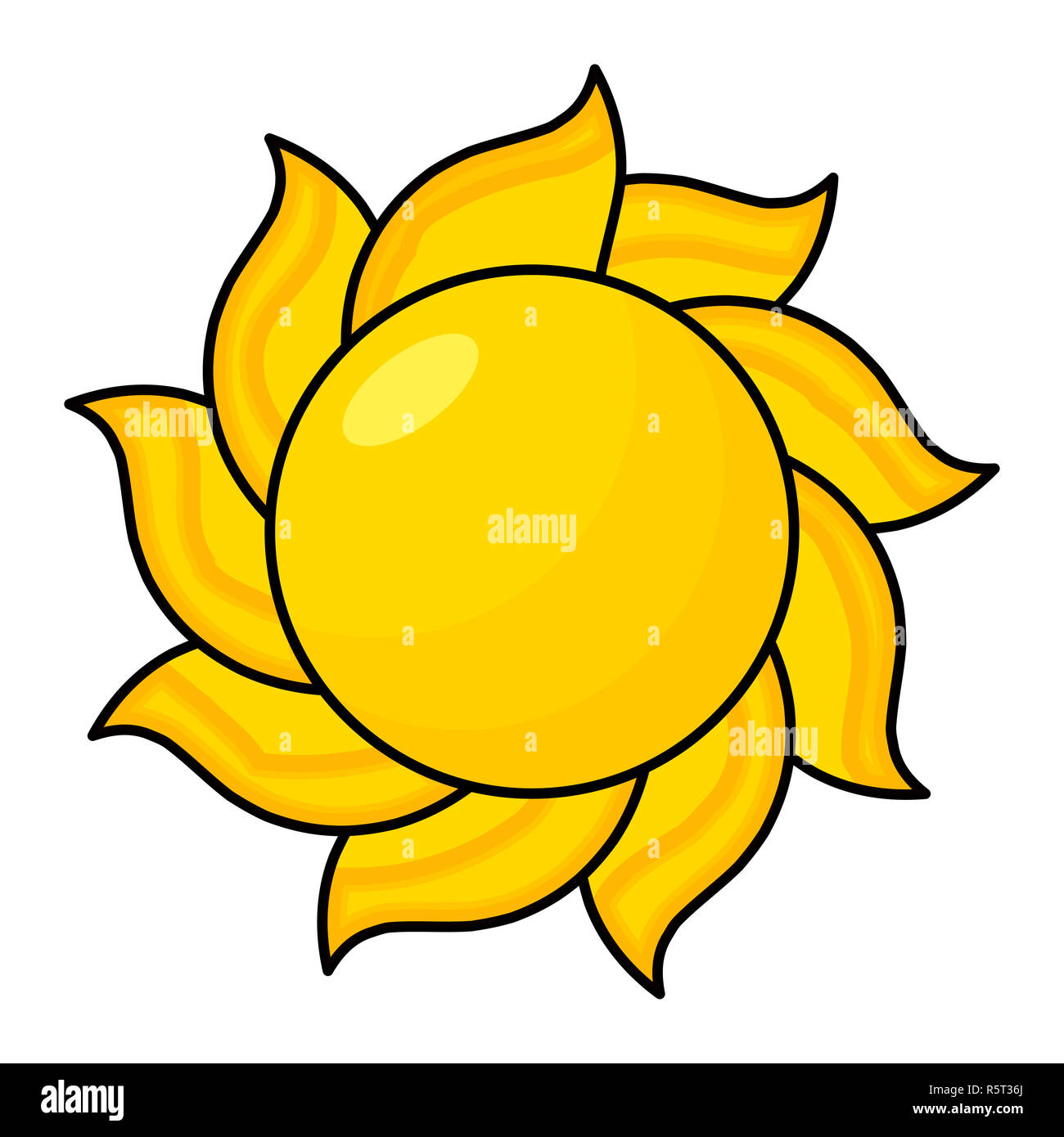Cartoon sun Cut Out Stock Images & Pictures - Alamy