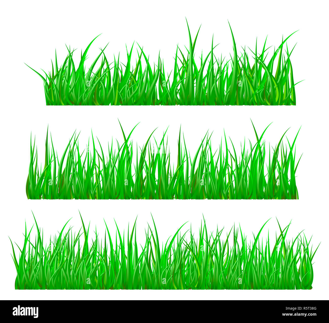 Green grass isolated vector symbol icon design Stock Photo - Alamy
