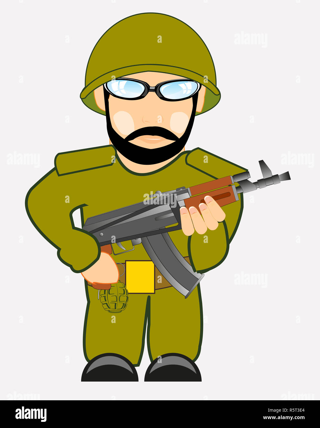 Military with automaton Stock Photo - Alamy