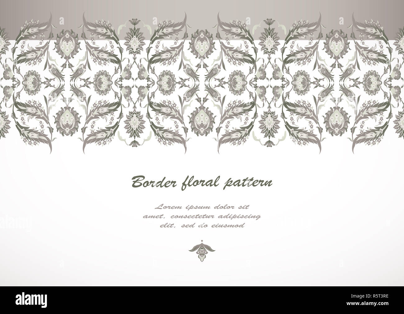 Arabesque vintage outline decor ornate pattern for design templa Stock ...