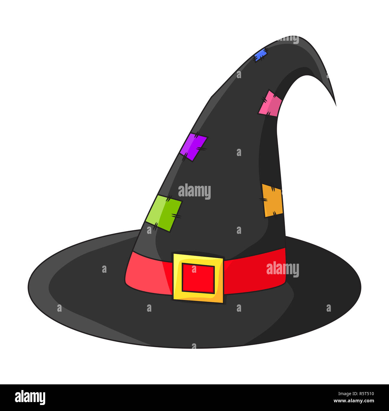 witch hat cartoon vector symbol icon design. Beautiful illustration ...