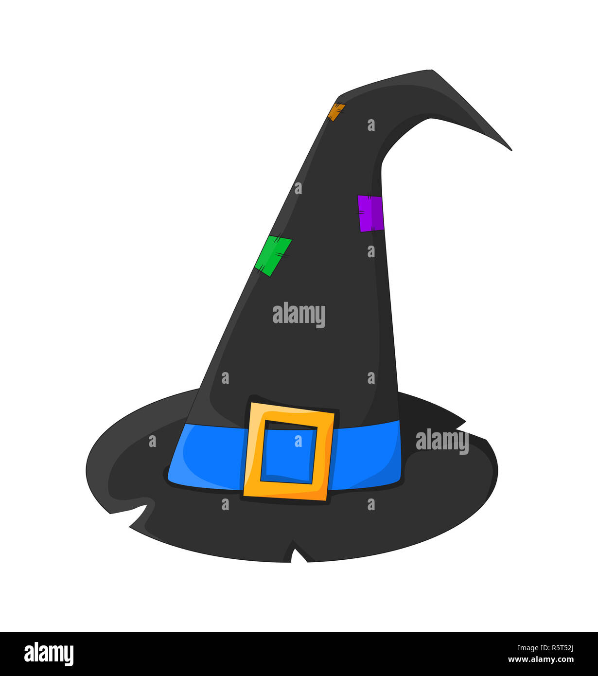 witch hat cartoon vector symbol icon design. Beautiful illustration ...