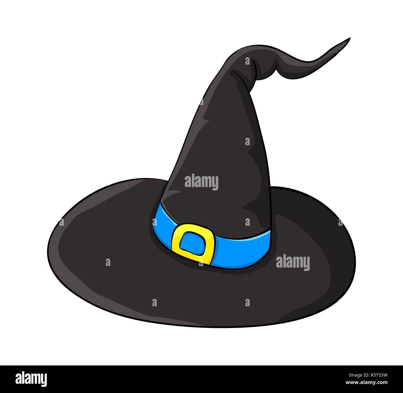 witch hat cartoon vector symbol icon design. Beautiful illustration ...