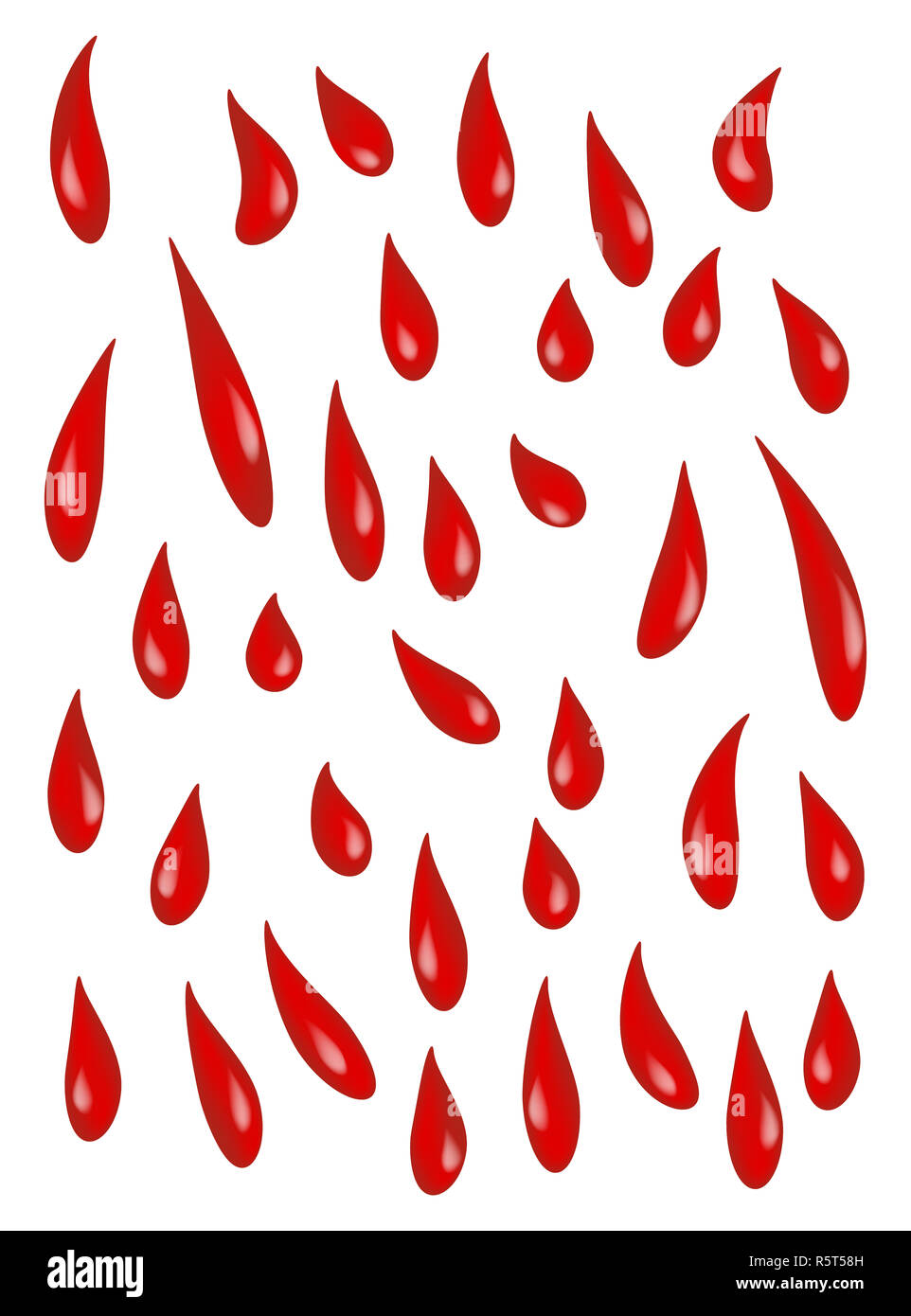 Blood Drops Falling