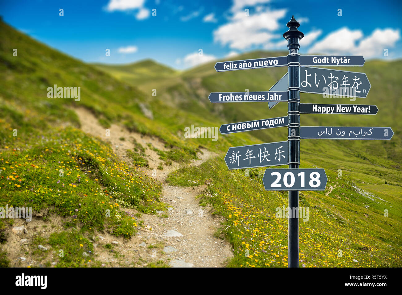 English spanish chinese signboard hi-res stock photography and images ...