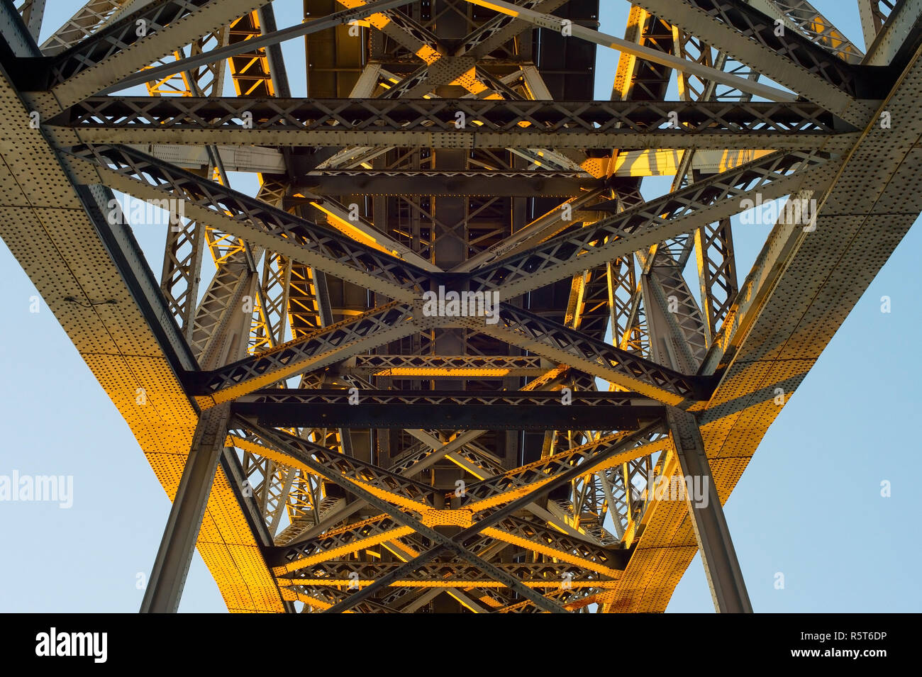 Under the bridge. Background Stock Photo - Alamy