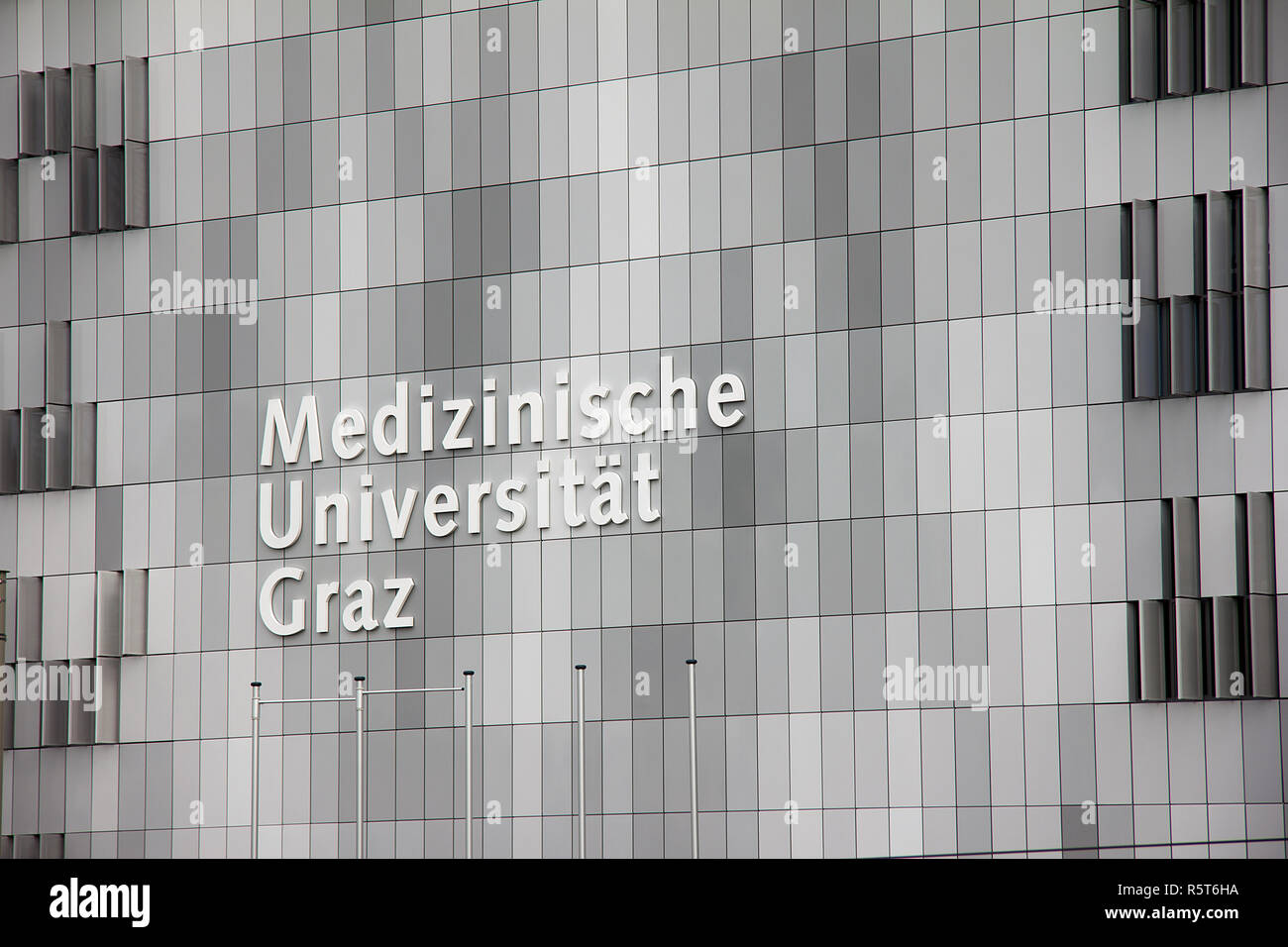 lettering of the medical university of graz in styria Stock Photo - Alamy