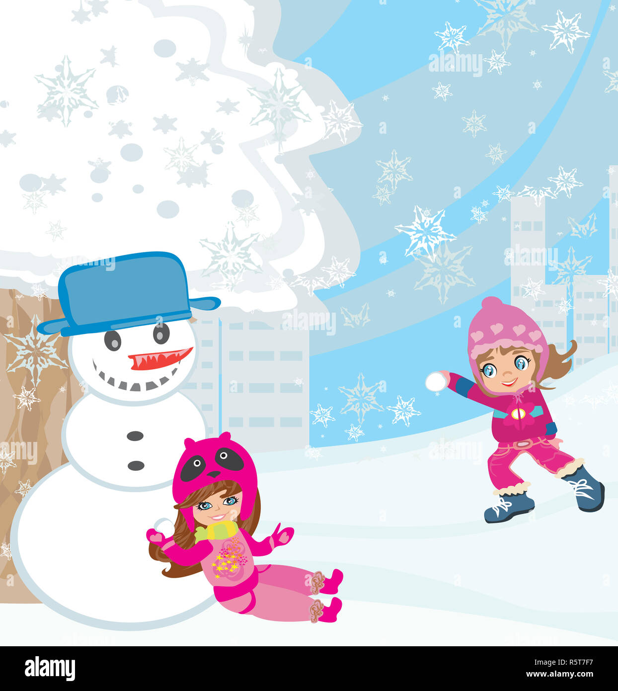 fun in the snow Stock Photo - Alamy