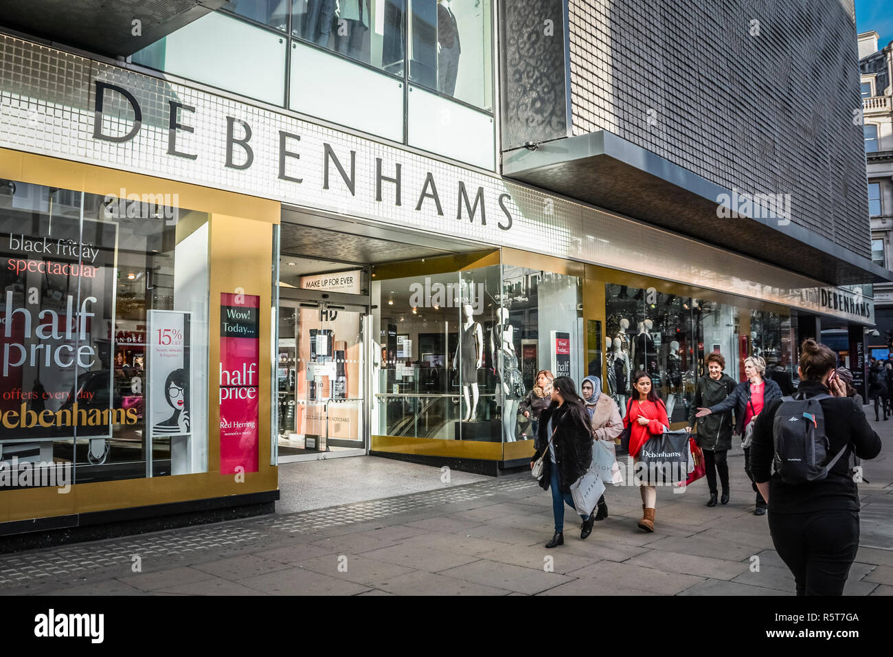 Debenhams Department Store, Oxford Street, London, UK Stock Photo - Alamy