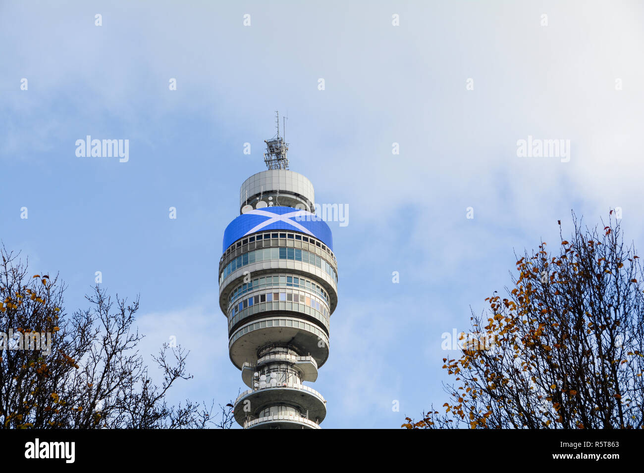 Eric Bedford's BT communications tower, Fitzrovia, London, owned by BT ...
