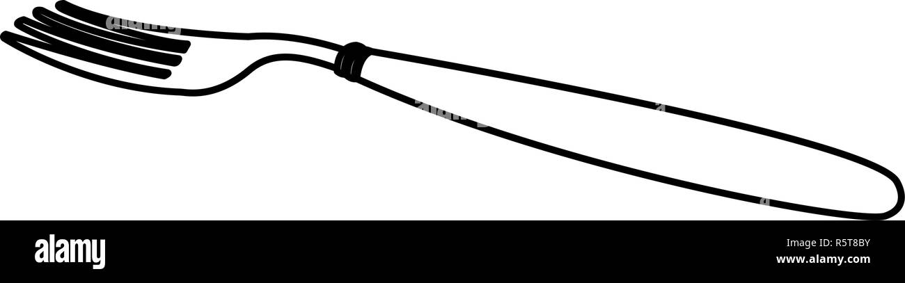 fork icon over white background, vector illustration Stock Vector Image ...