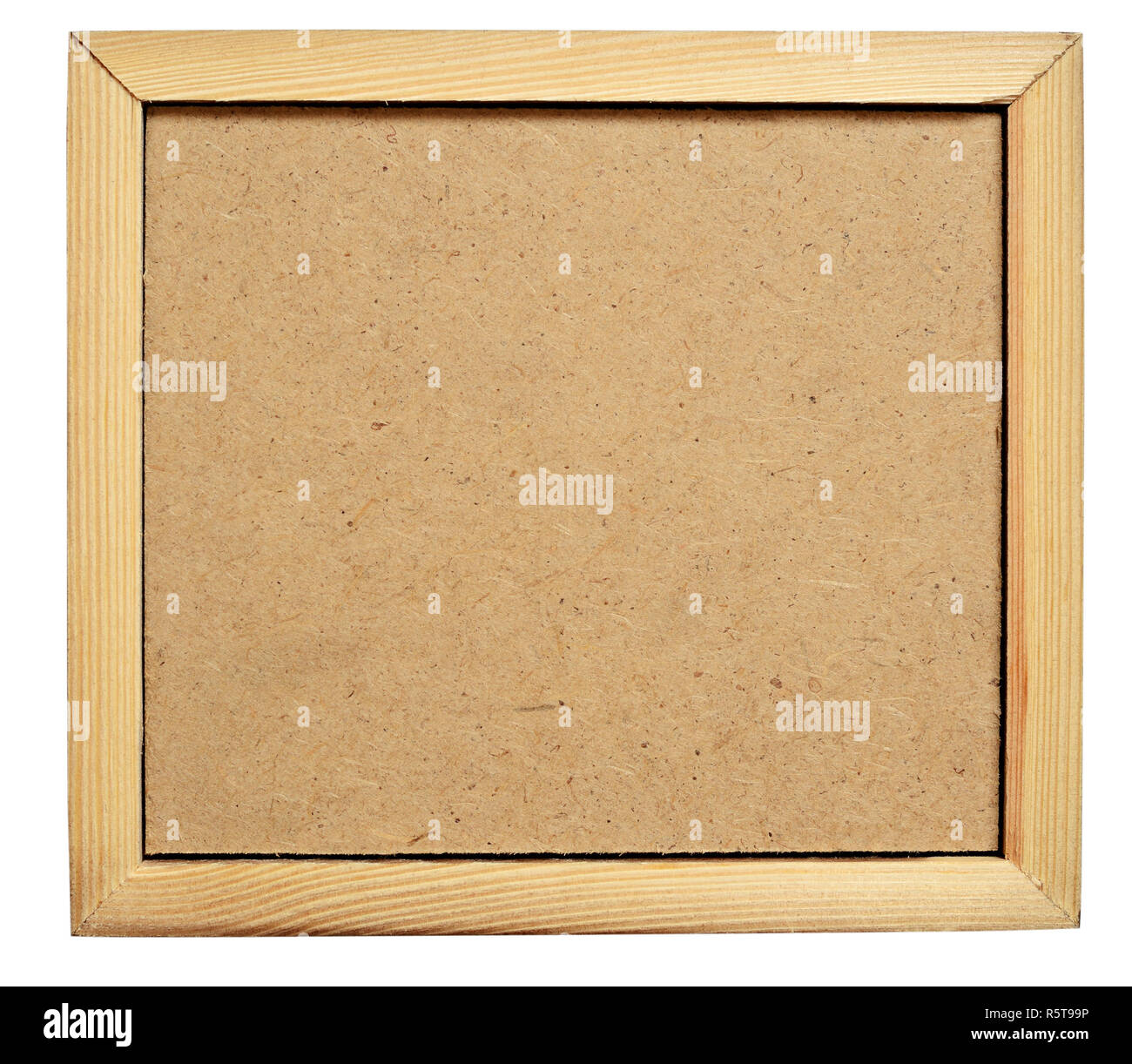 Hardboard background in a wooden frame Stock Photo - Alamy