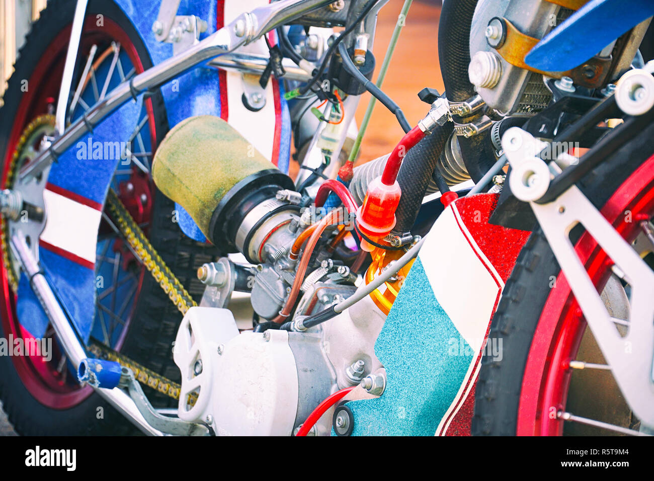 The engine of the motorcycle for Speedway Stock Photo - Alamy