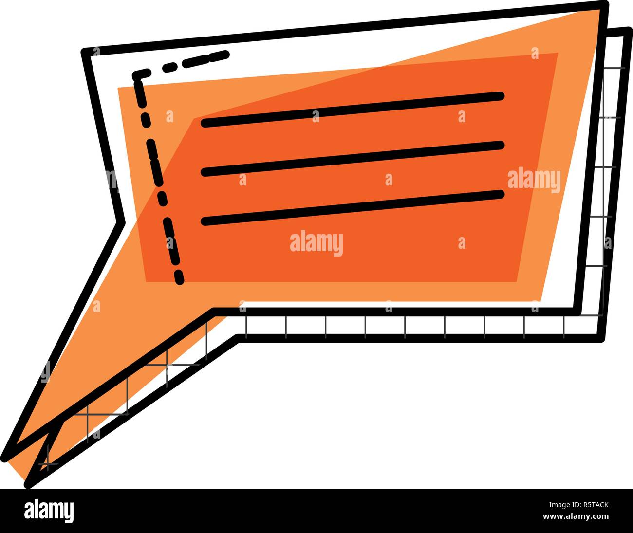 speech bubbles in shape rectangle vector illustration design Stock ...