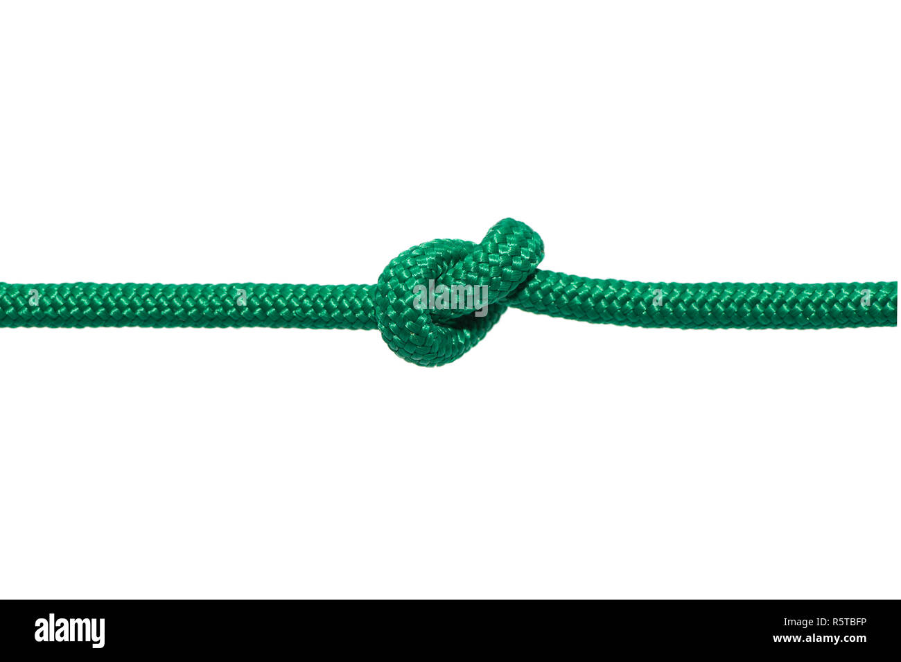 Rope with knot isolated on white background Stock Photo - Alamy
