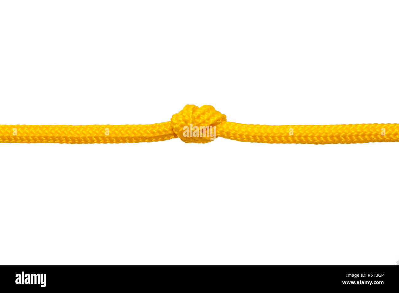 Rope with knot isolated on white background Stock Photo - Alamy