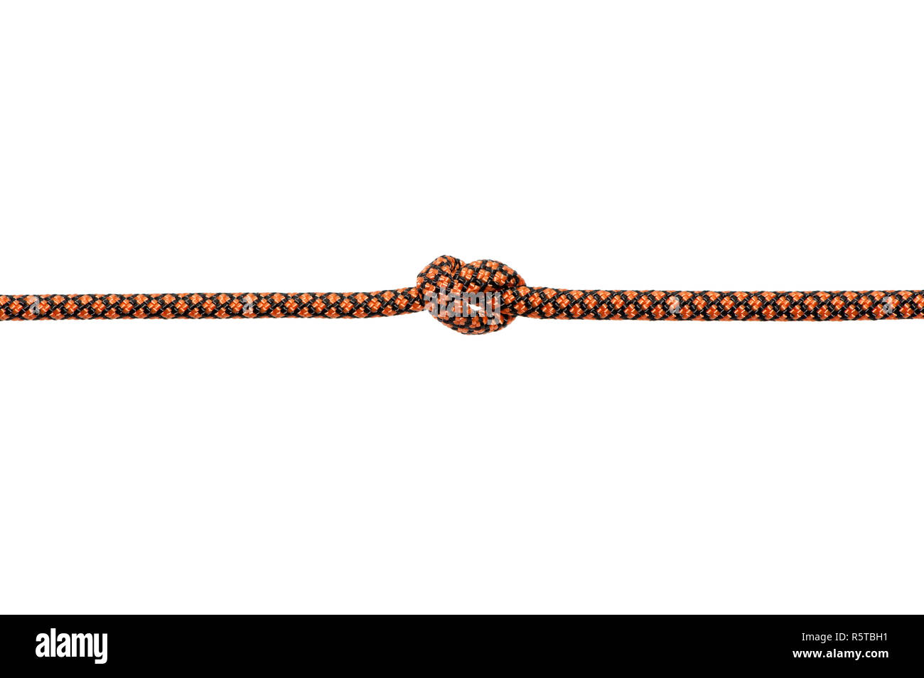 Rope with knot isolated on white background Stock Photo - Alamy