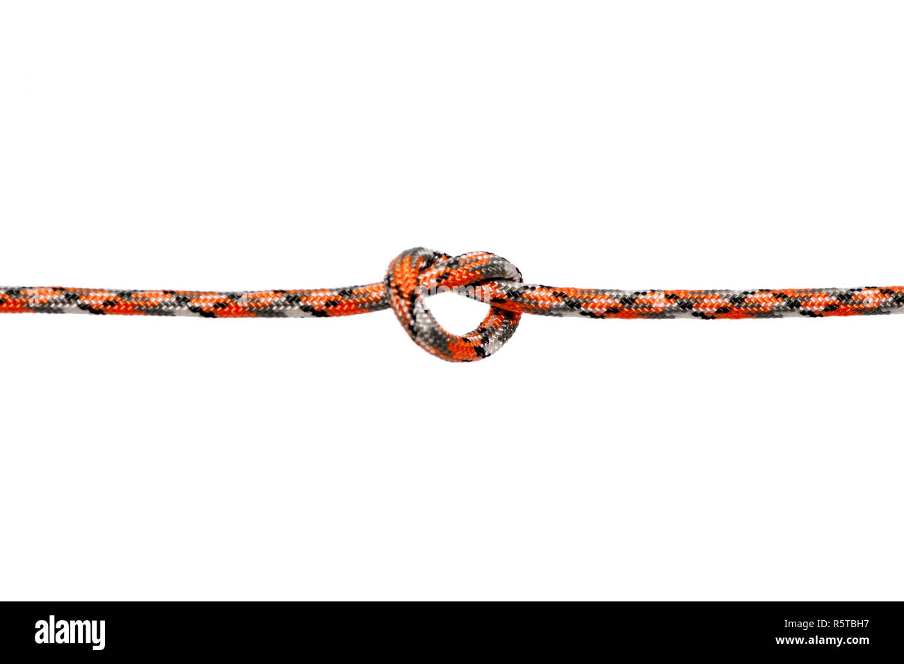 Rope with knot isolated on white background Stock Photo - Alamy