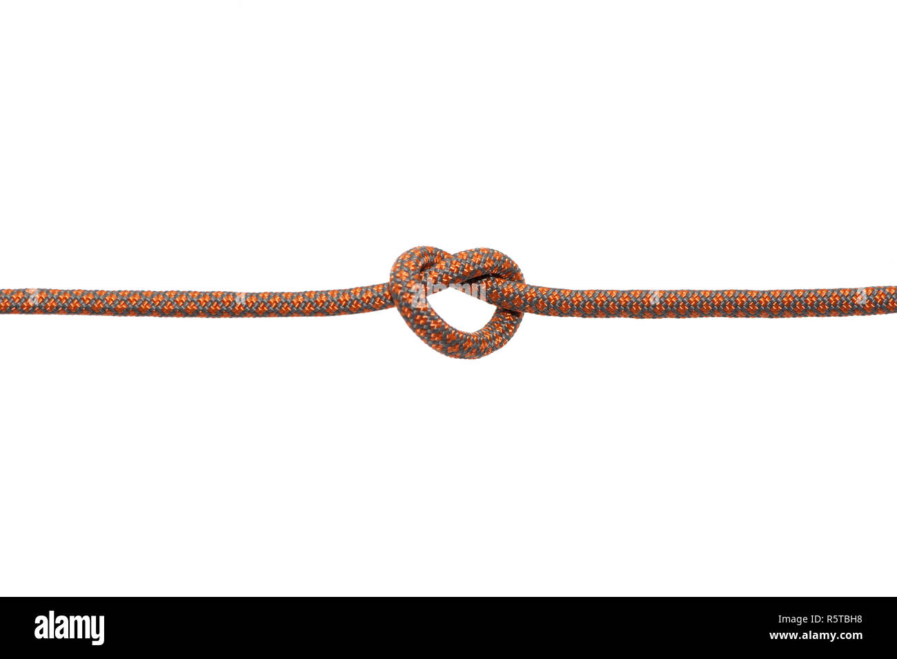 Rope with knot isolated on white background Stock Photo - Alamy