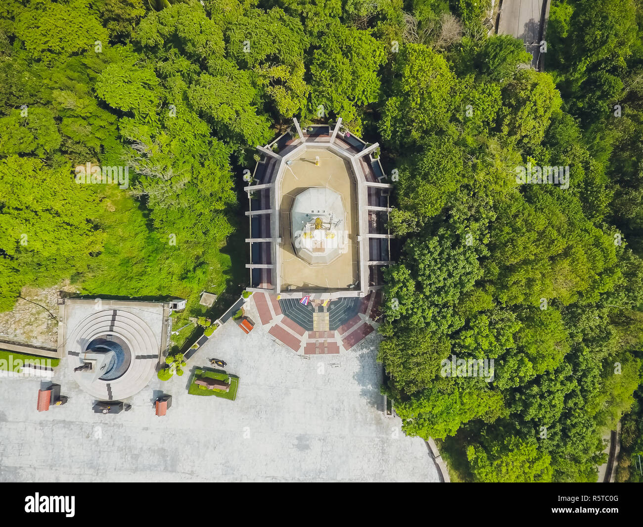 Promthep Cape Top view cave icon of Phuket, Thailand. Aerial view from ...